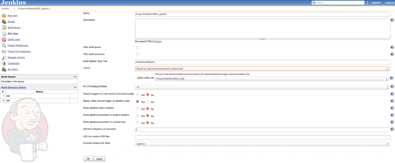 Oracle SOA / Java blog: The Jenkins Build and Delivery Pipeline plugins